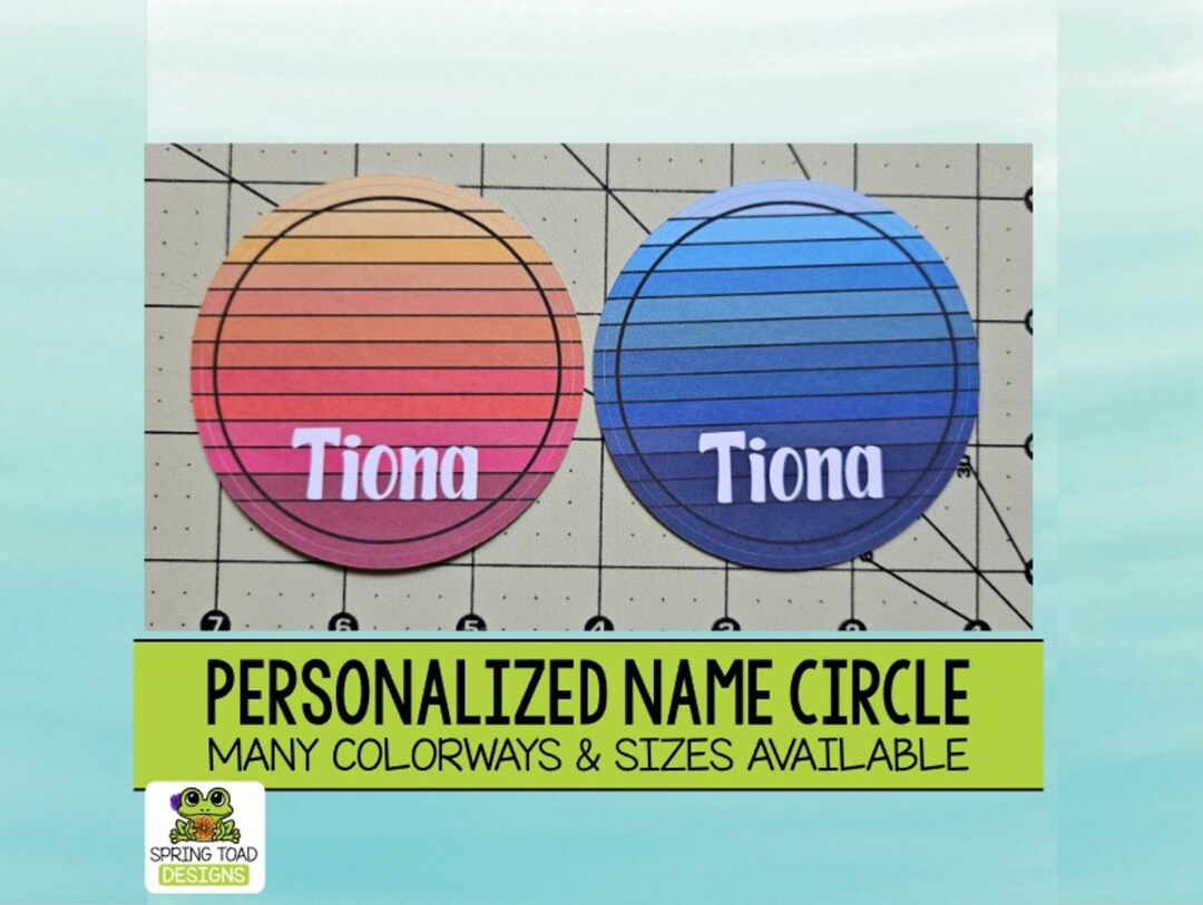 Personalized Name Circle. Many More Colorways and Sizes Available. You ...