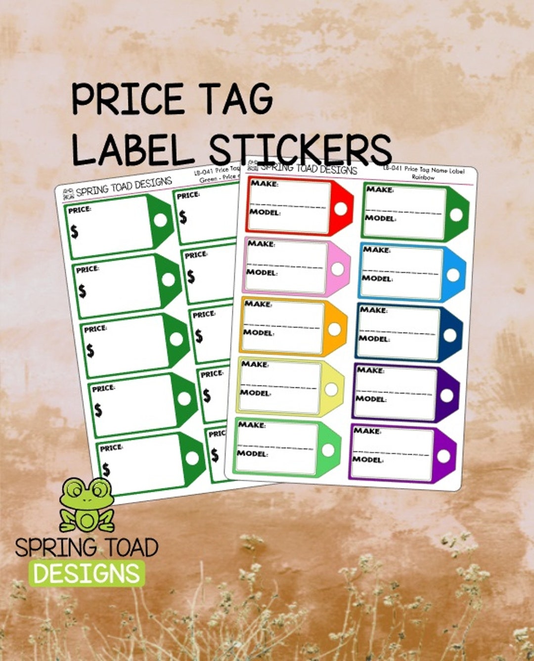 Price Tag Label Stickers. 3 Sizes. Many Colors for Your Labels ...