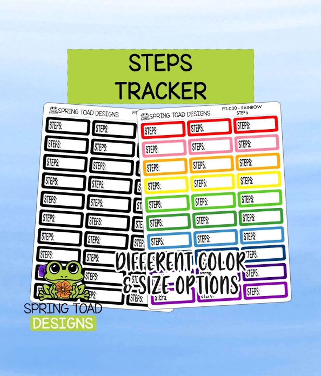 FIT-030 Steps Tracker Stickers to Track Your Steps for Your Health and ...