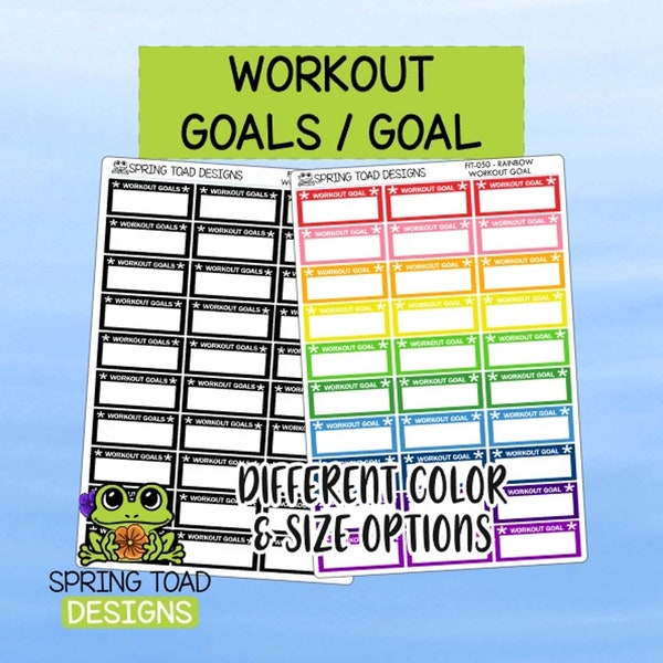 Fitness Goals - Etsy