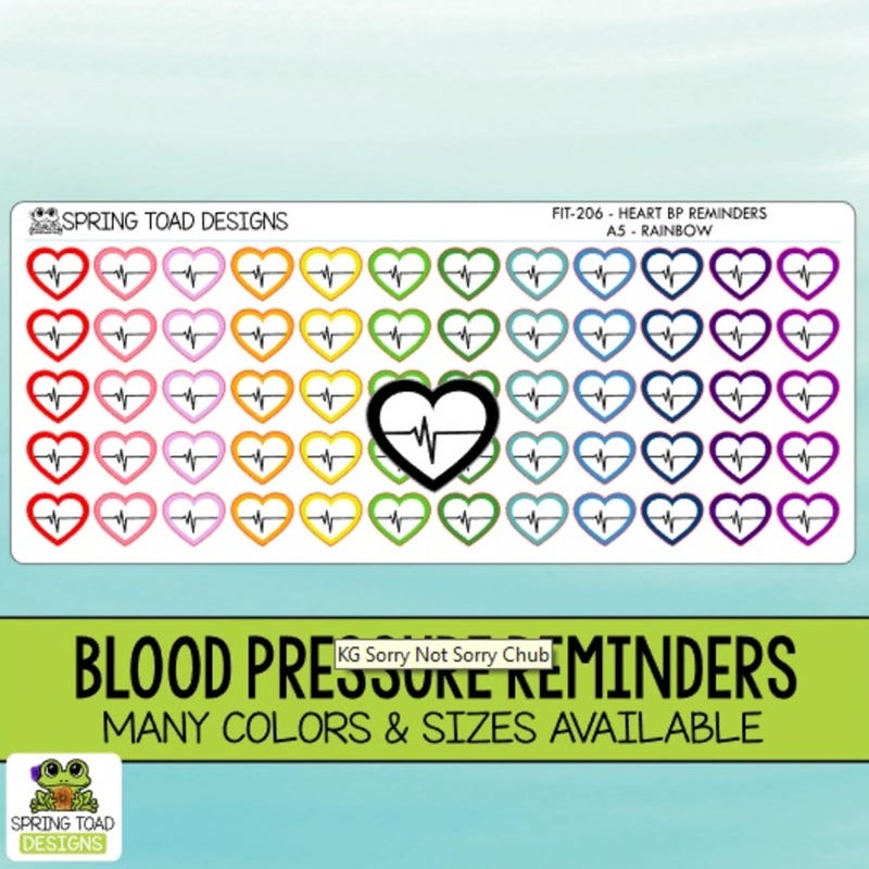 Heart Monitor Stickers - Etsy