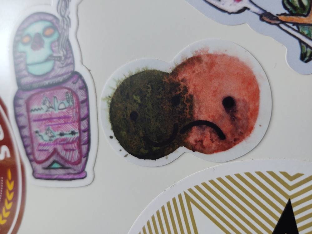 Happy/ Sad Venn Diagram Sticker - Etsy