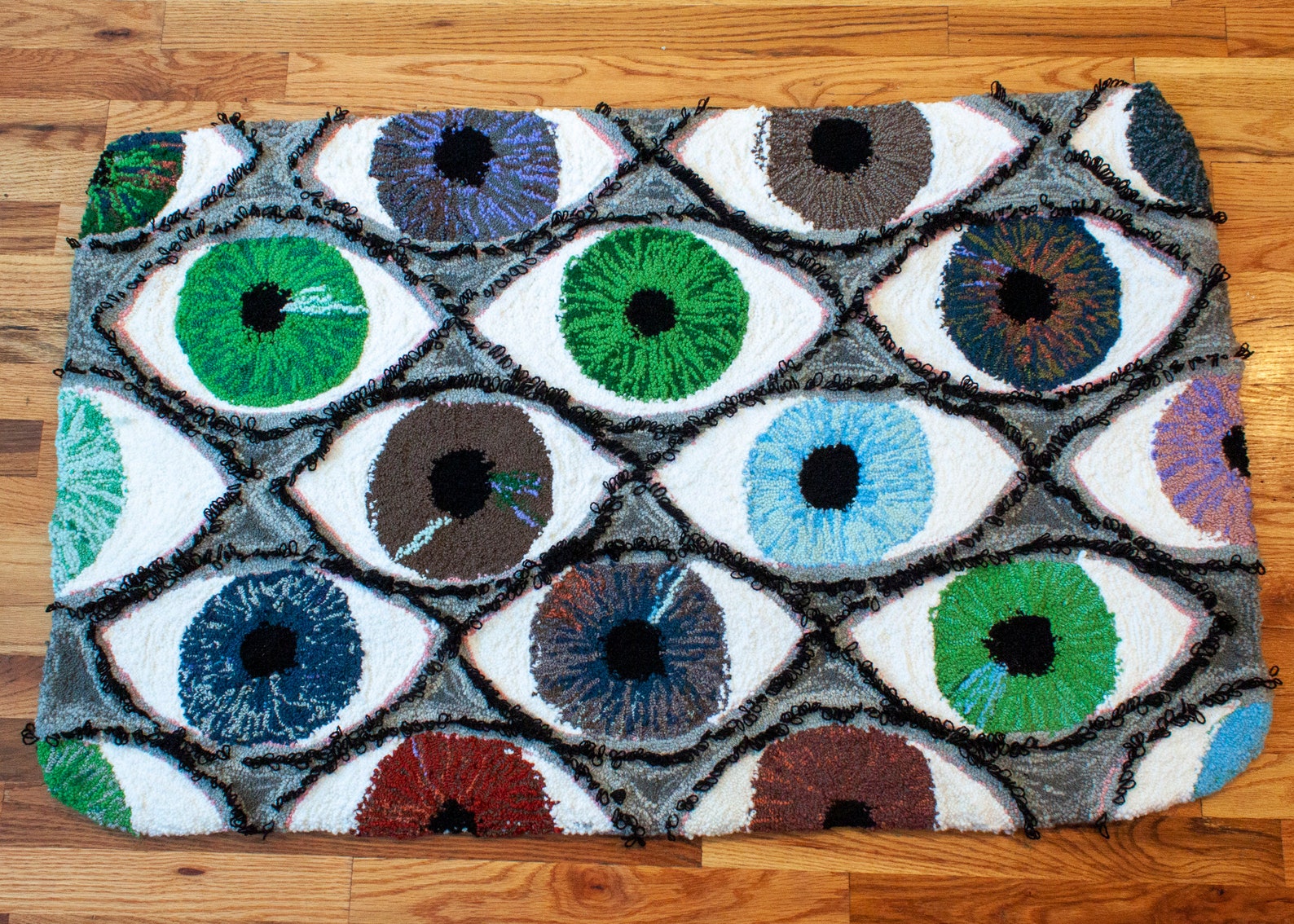 Eyeball Rug, Handmade, Hand-tufted Rug, Accent Rug - Etsy