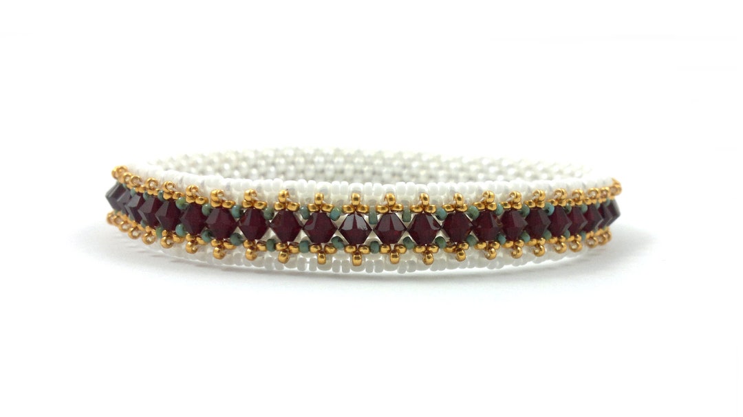 Beading4perfectionists: Victorian Bangle Bracelet Beading Pattern ...