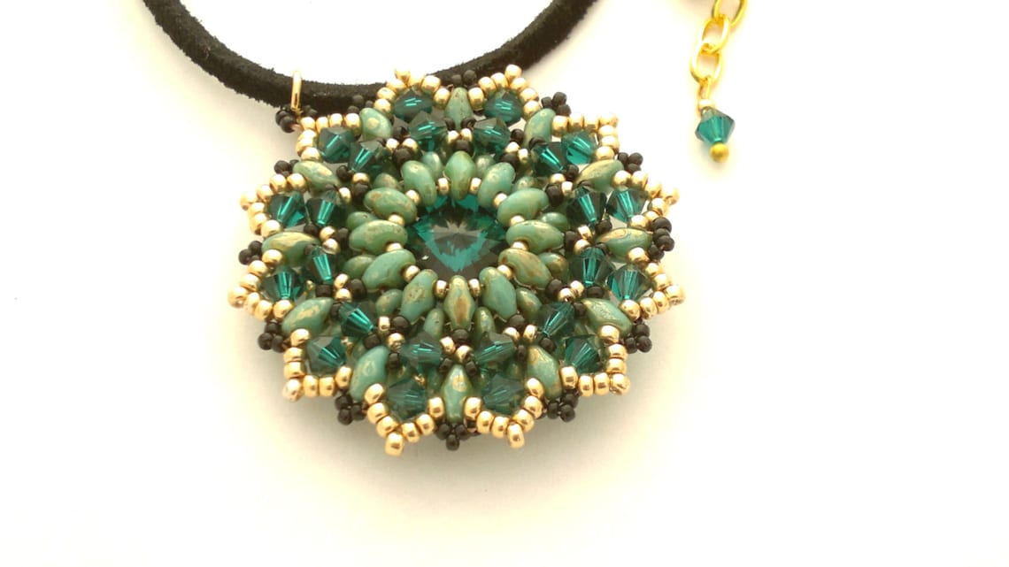 Beading4perfectionists : "sunburst" Pendant Beading Pattern Tutorial ...