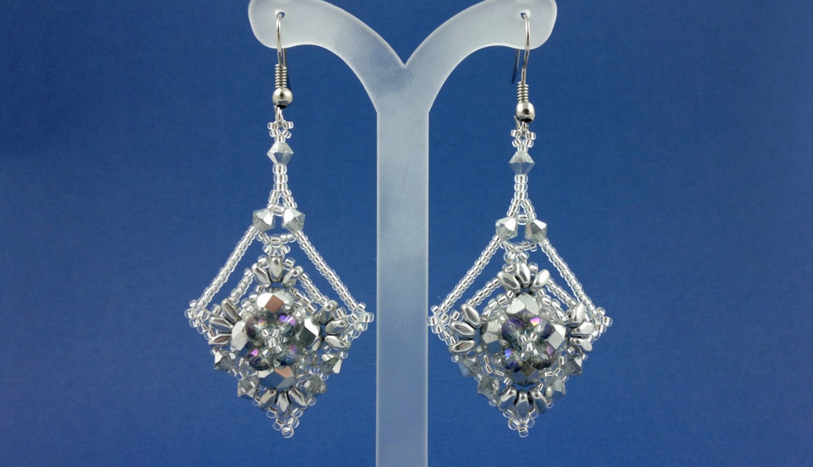 Beading4perfectionists: "queen of Sheba" Earrings Beading Pattern ...