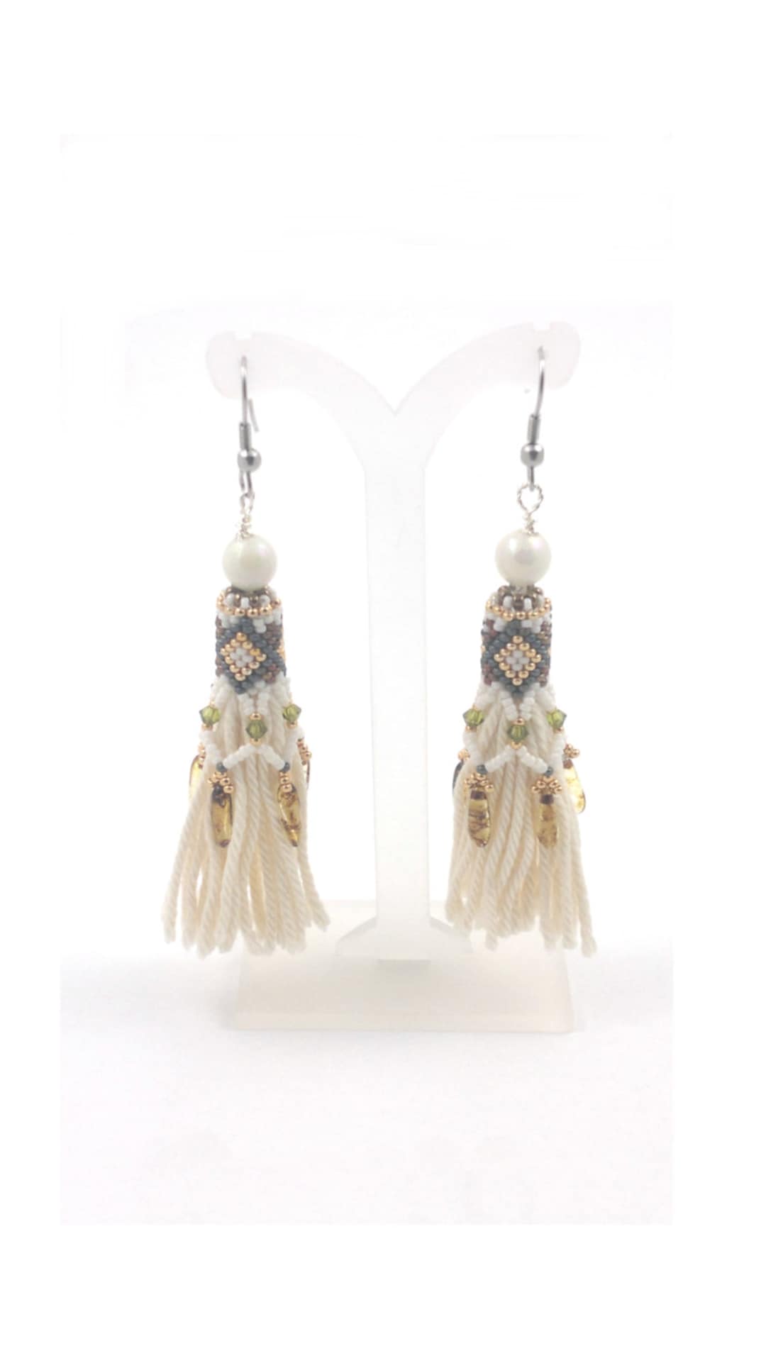 Beading4perfectionists: Poncahontas Tassel Earring Beading Tutorial PDF ...