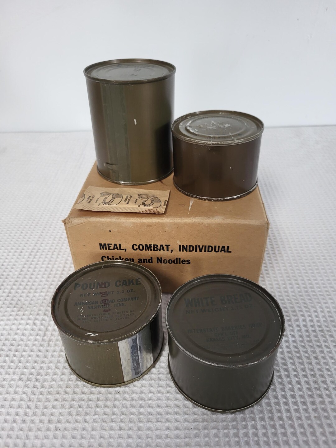 Vintage 1950s U.S. Military C Ration Meal Combat Individual B1 Unit ...