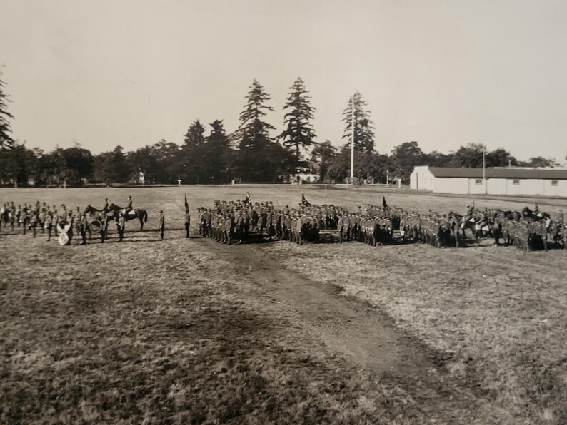 WWI US Army Infantry Photograph: 1900s Military Memorabilia (30.5x8 In ...