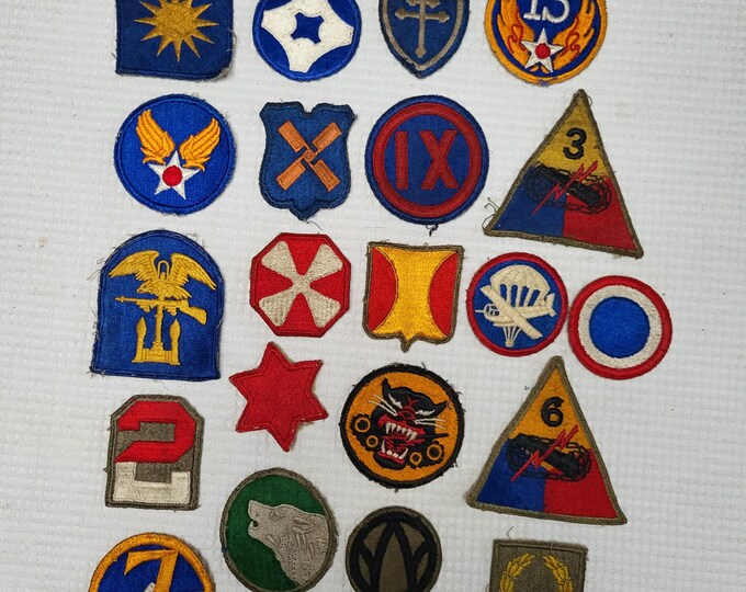 WWII Patches Lot of 25 U.S. Eighth Army, 9th Army Corps and More - Etsy