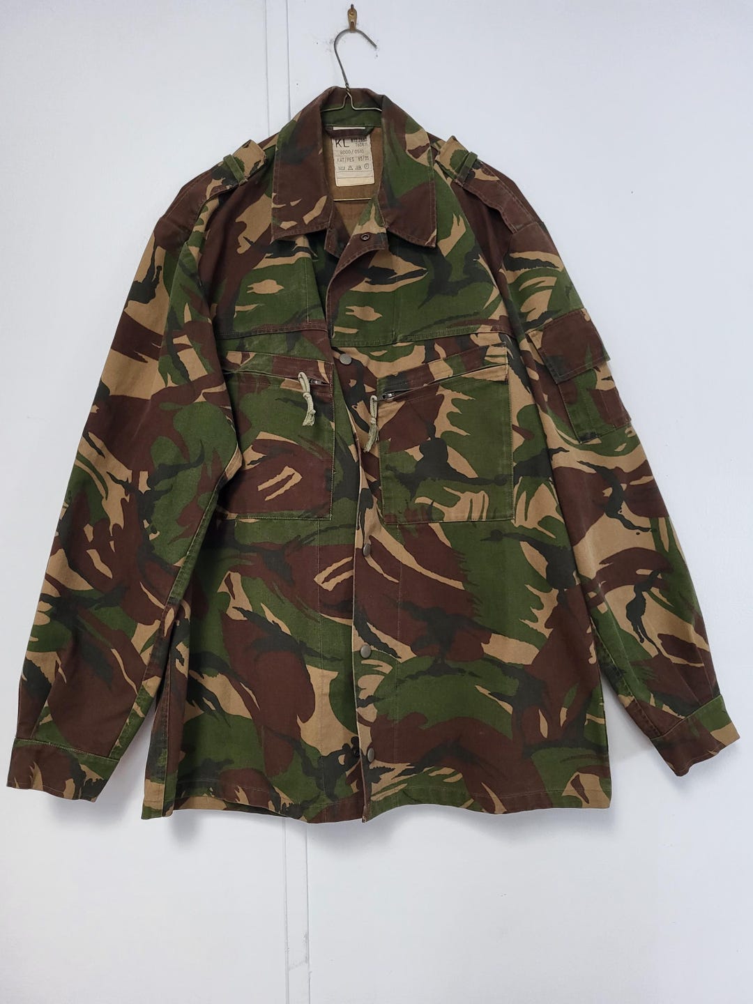 Vintage 1990 German Field Jacket: DPM Camo, Size Large - Etsy