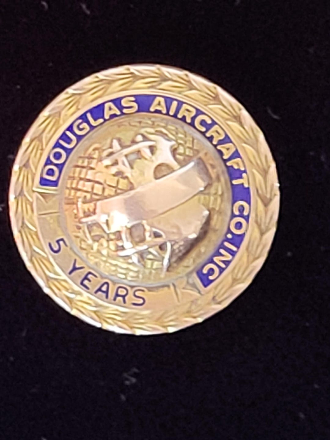 Vintage Douglas Aircraft 5-year Service Pin: 1/10 12KT Gold Robbins - Etsy