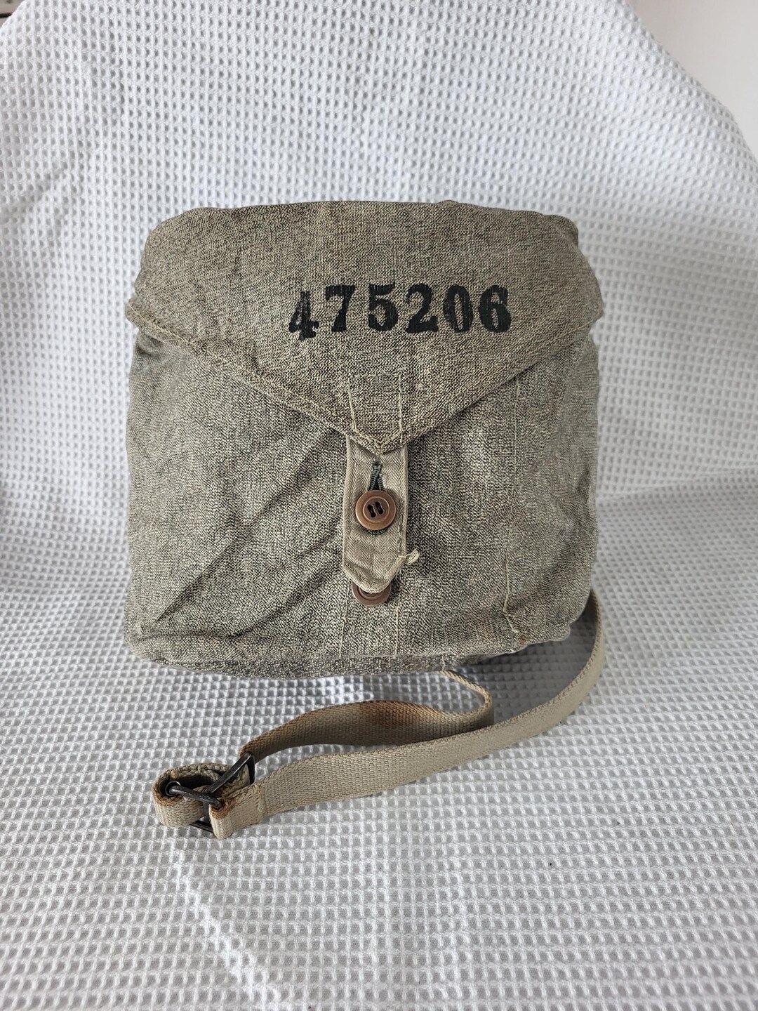 Vintage 1950s East German Cotton Gas Mask Bag - Etsy