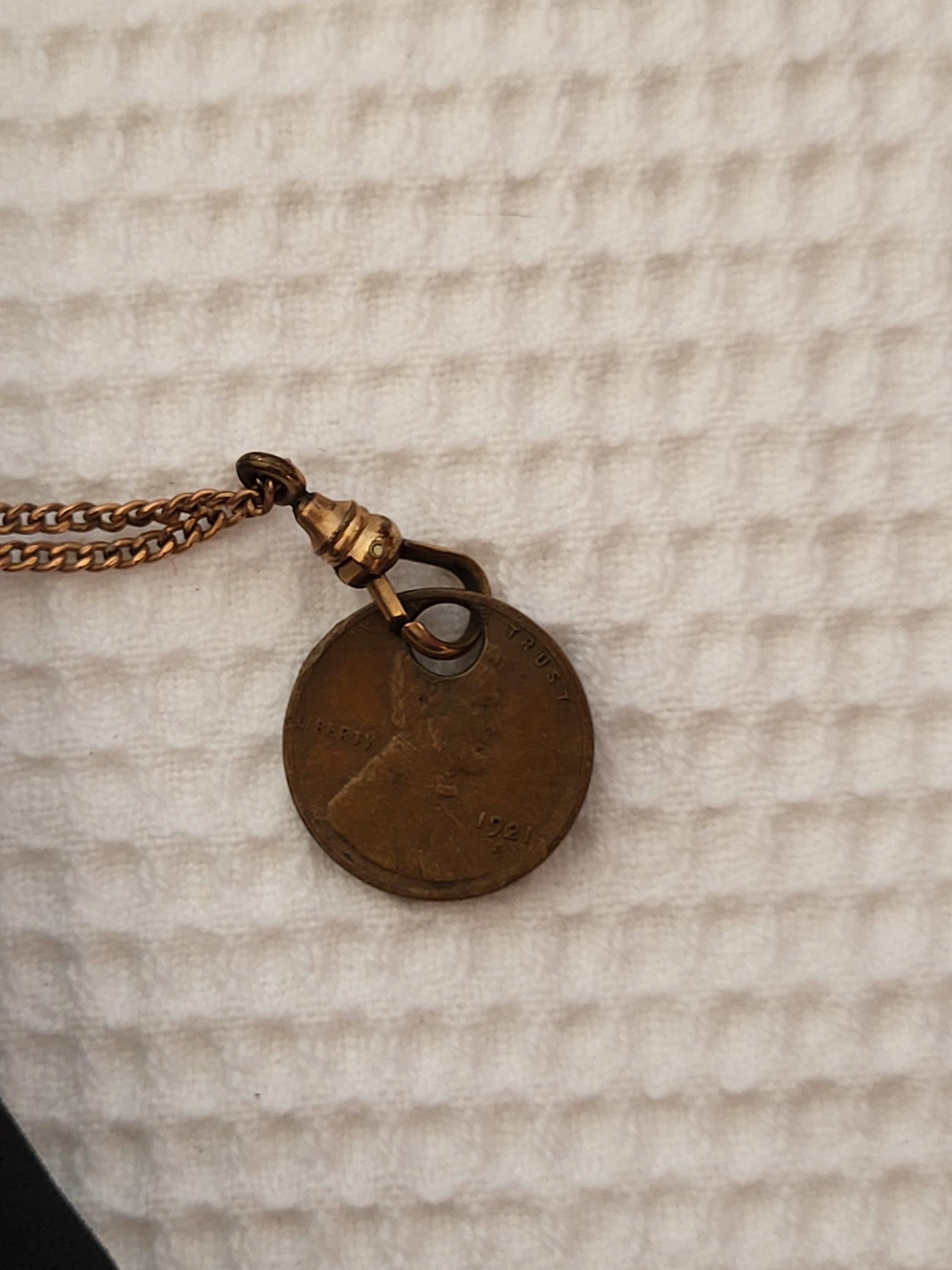 Vintage Circa 1920s Bronze Watch Fob Chain 24 Long Supporting Seal ...