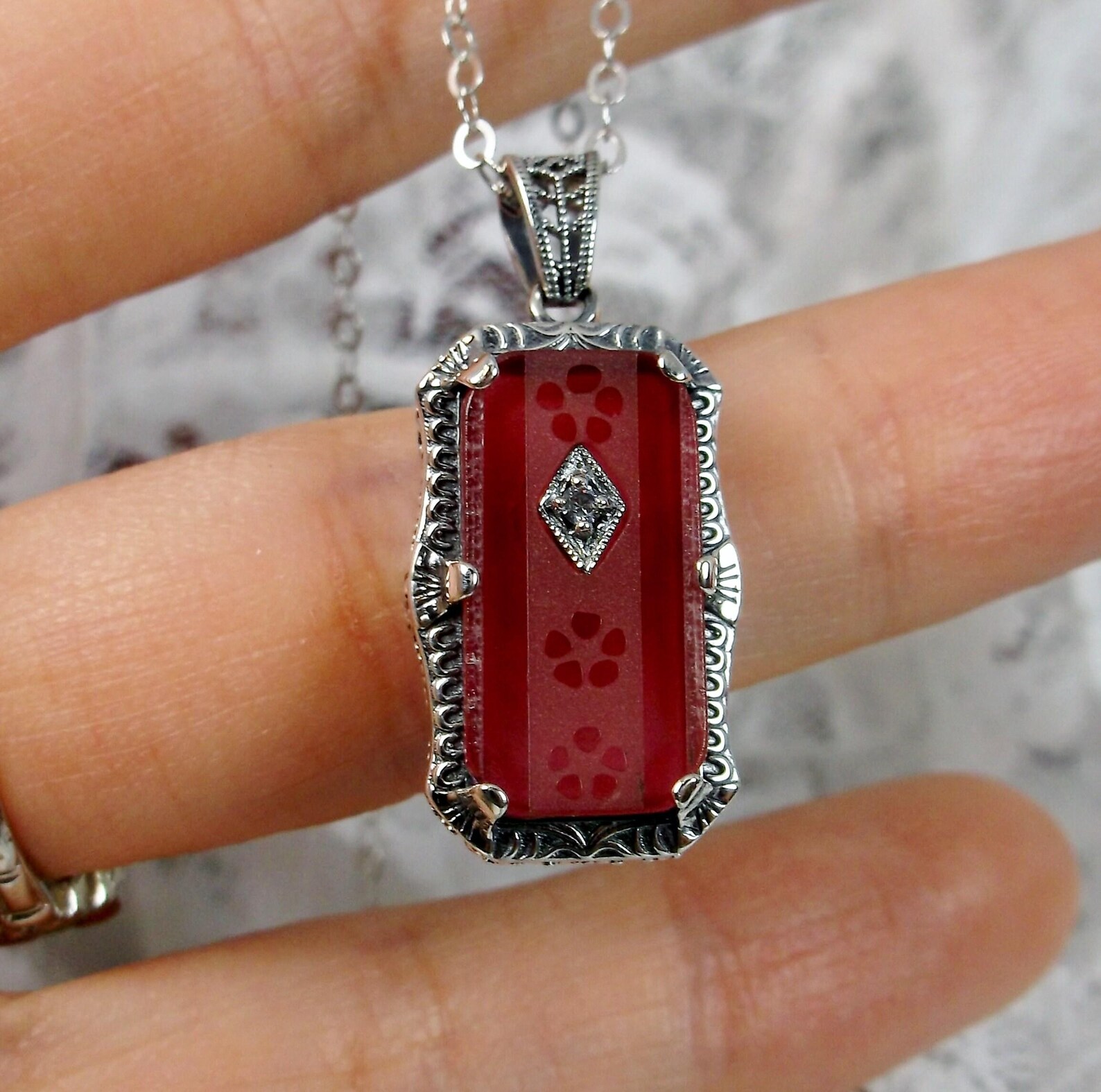 Camphor Glass Pendant / Sterling Silver/ Multi Colors of Camphor Glass ...