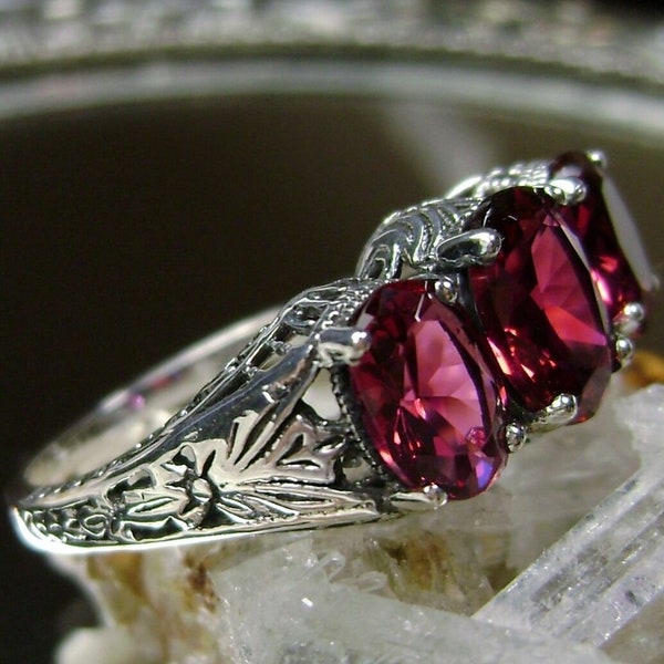 Antique Ruby Stone Ring - Etsy
