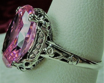 Pink Gemstone Ring - Etsy