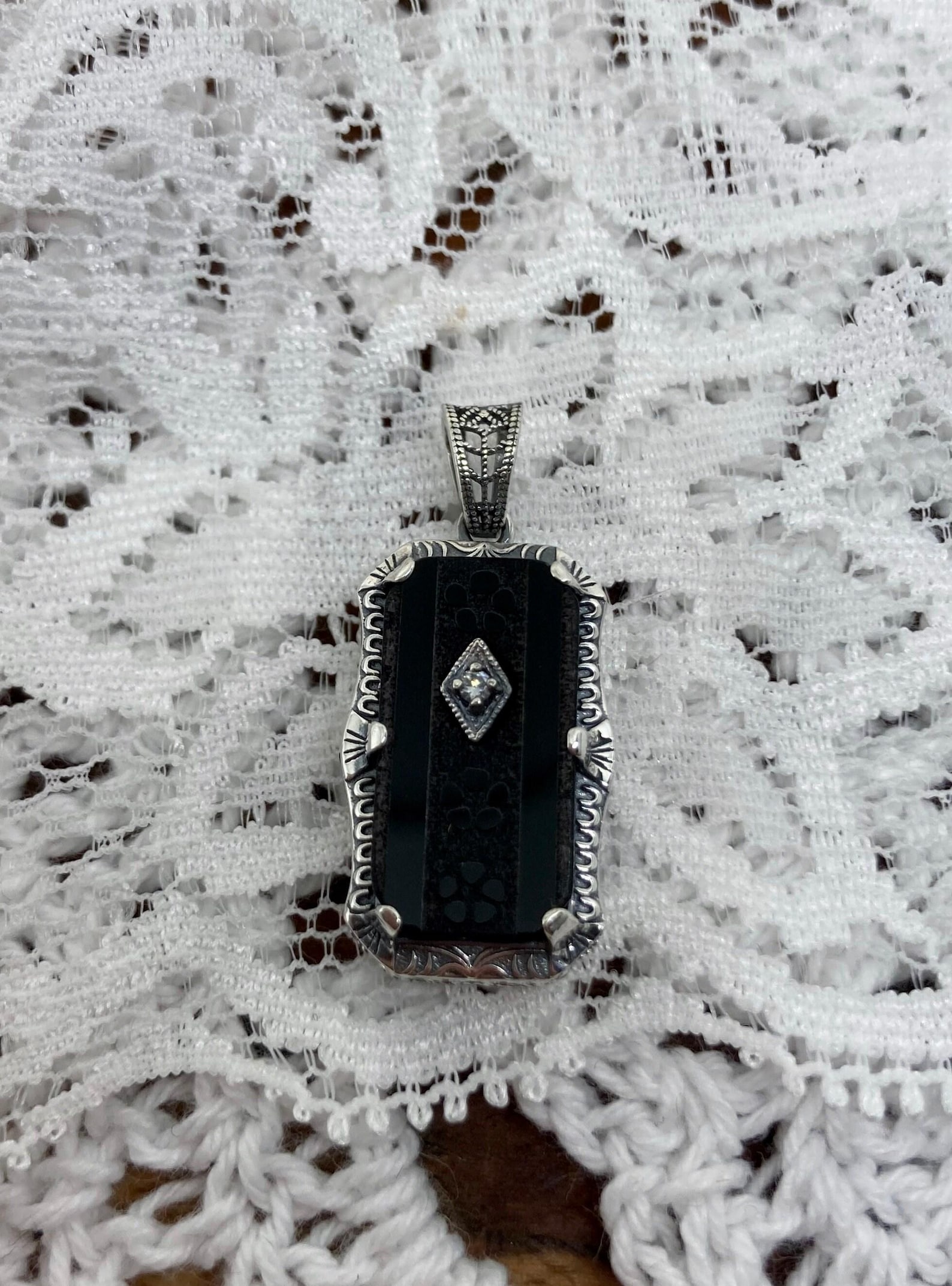 Camphor Glass Pendant / Sterling Silver/ Multi Colors of Camphor Glass ...