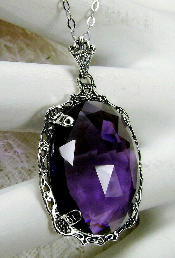 Custom amethyst necklace store