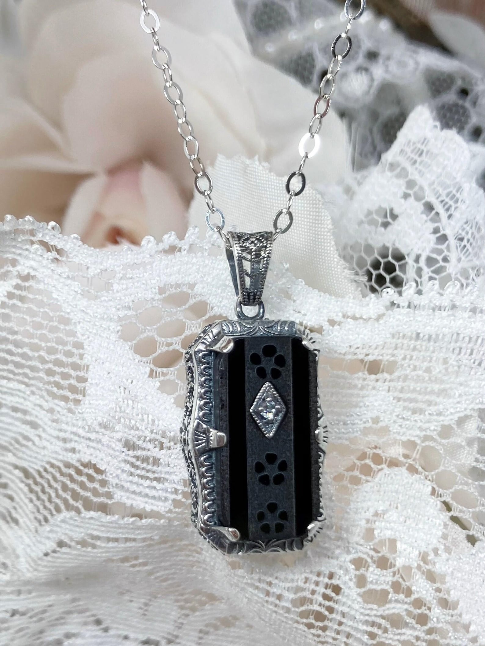 Camphor Glass Pendant / Sterling Silver/ Multi Colors of Camphor Glass ...