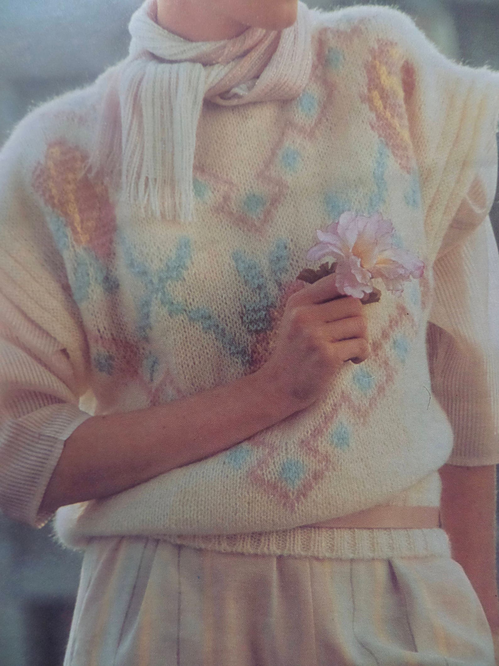 Knitting Pattern Women Ladies Sleeveless Top 86-91 Cm Mohair Vintage ...