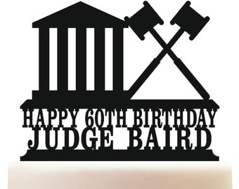 Judge Cake Topper - Etsy UK