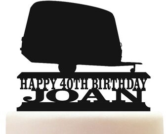 Caravan Cake Topper | Etsy
