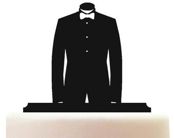 Tuxedo Cake Topper - Etsy