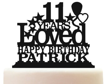 11th Birthday Cake Topper - Etsy UK