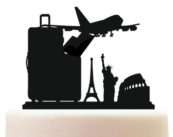Travel Cake Topper - Etsy UK