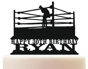 Personalised Acrylic Fencing Birthday Cake Topper Decoration - Etsy