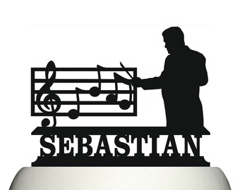 Personalised Acrylic Classical Music Conductor Orchestral Cake | Etsy