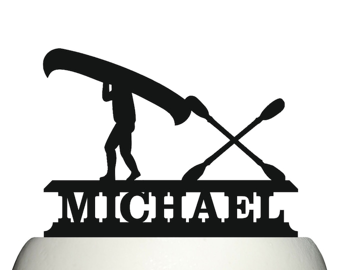 Rustic-canoe-boat-bride-groom-wedding-cake Topper-mr and - Etsy