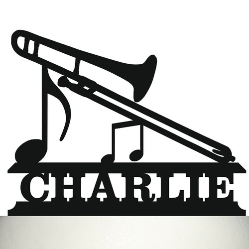 Personalised Acrylic Trombone Brass Musical Instrument - Etsy