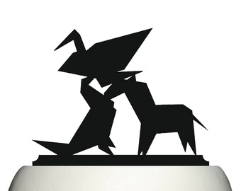 Origami Cake Topper - Etsy