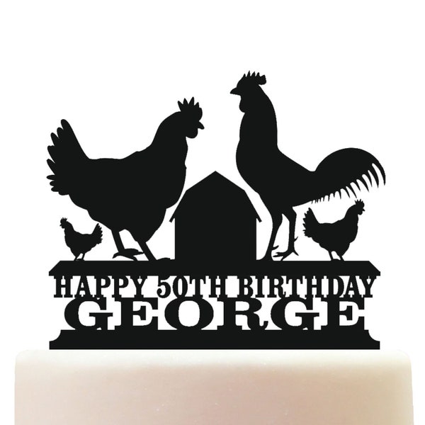 Rooster Cake Topper - Etsy