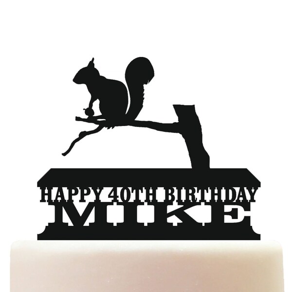 Squirrel Cake Topper - Etsy