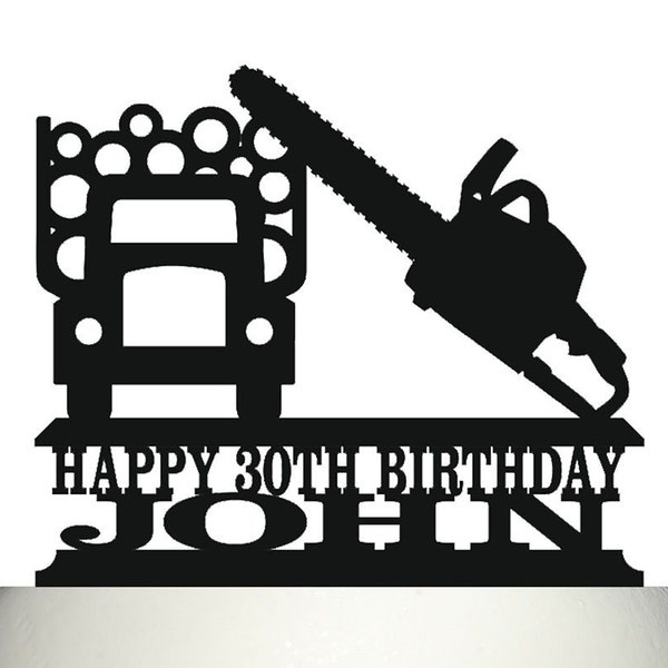 Logging Cake Toppers - Etsy