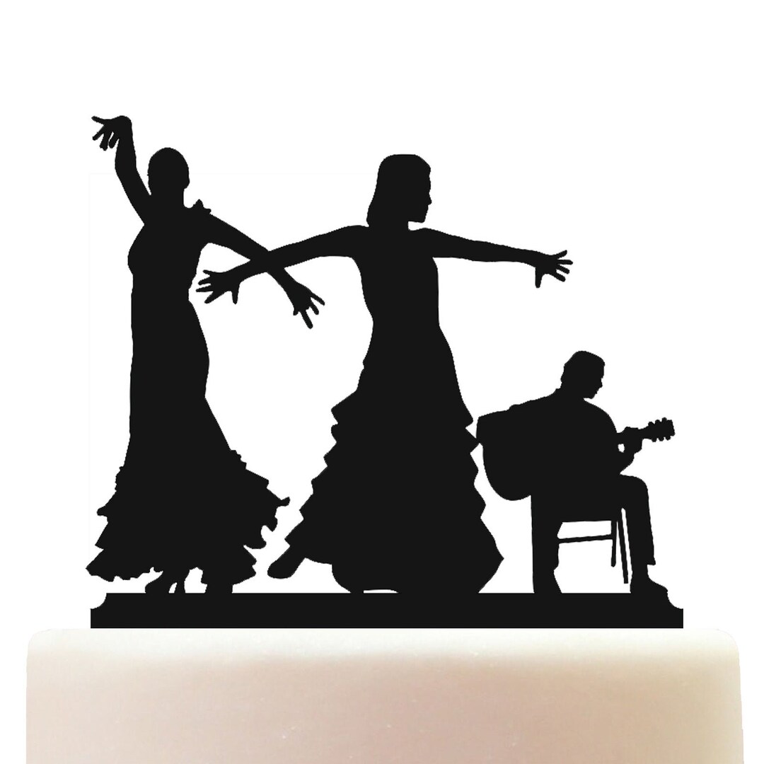Acrylic Flamenco Spanish Dancers and Guitarist Traditional Dance ...