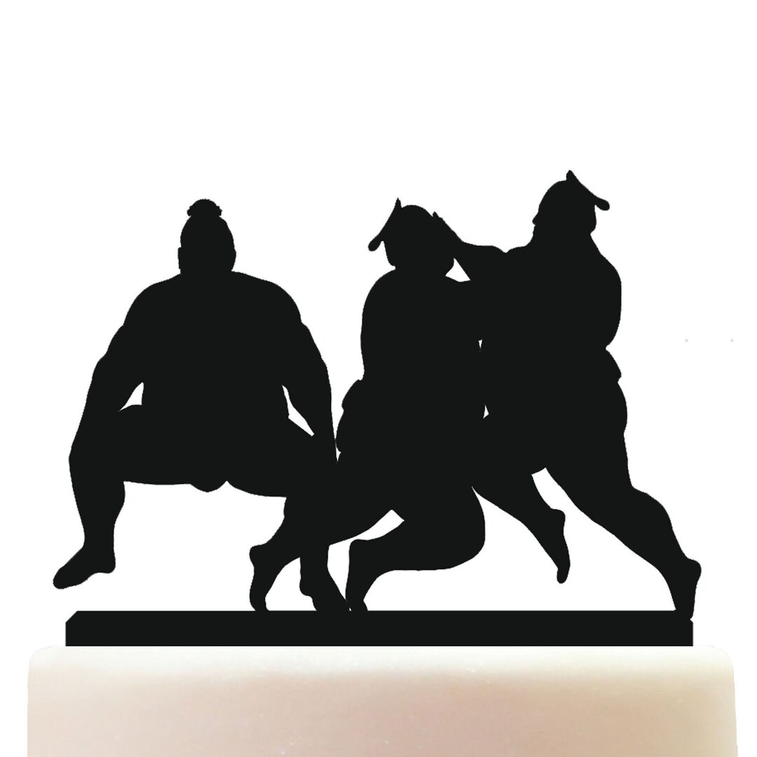 Acrylic Japanese Sumo Wrestling Cake Topper Decoration - Etsy