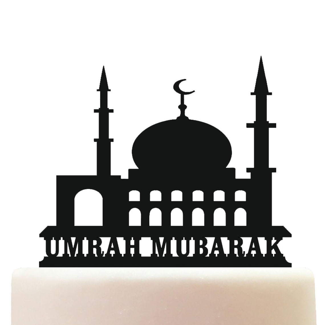 Acrylic Umrah Mubarak Cake Topper | Etsy