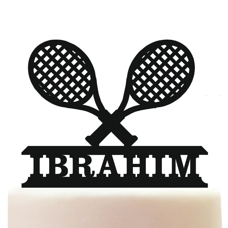 Personalised Acrylic Tennis Player's Racket Birthday Cake - Etsy