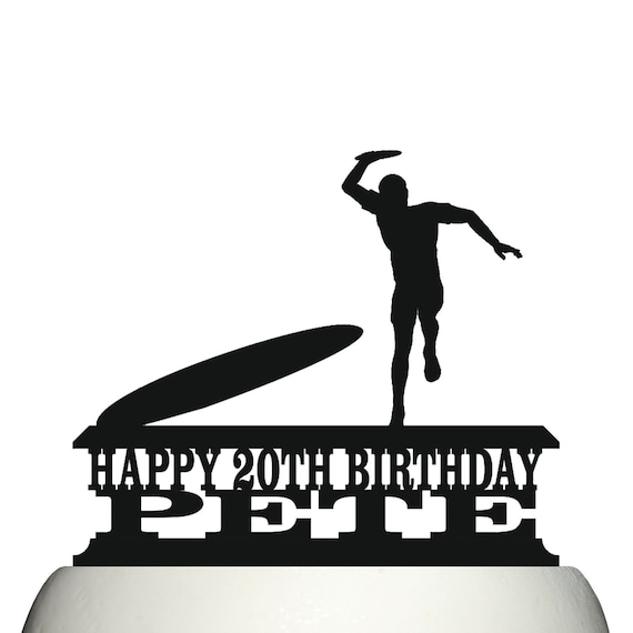 Personalised Acrylic Frisbee Ulitmate Disc Sport Birthday Cake - Etsy