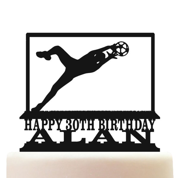 Football Goal Cake Topper - Etsy