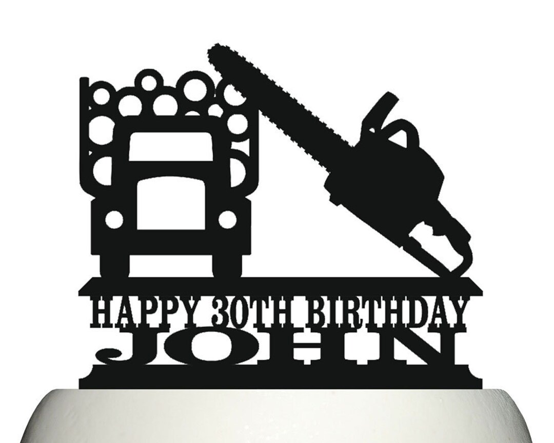 Personalised Acrylic Chainsaw Logging Forestry Saw Mill Lumber Yard ...