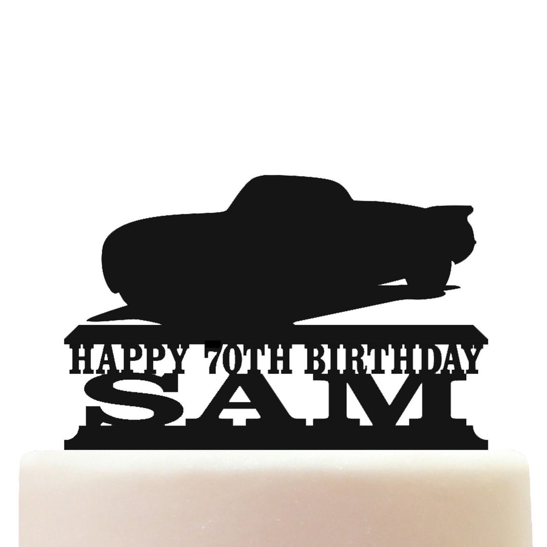 Personalised Acrylic 1953 Corvette American Classic Car Birthday Cake ...
