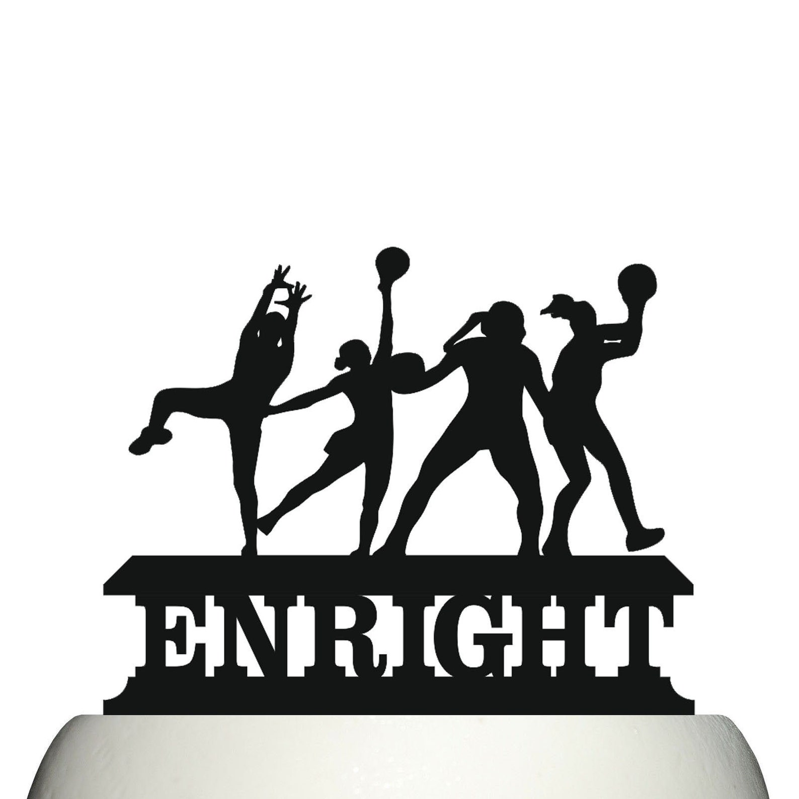 Personalised Acrylic Netball Birthday Cake Topper Decoration - Etsy