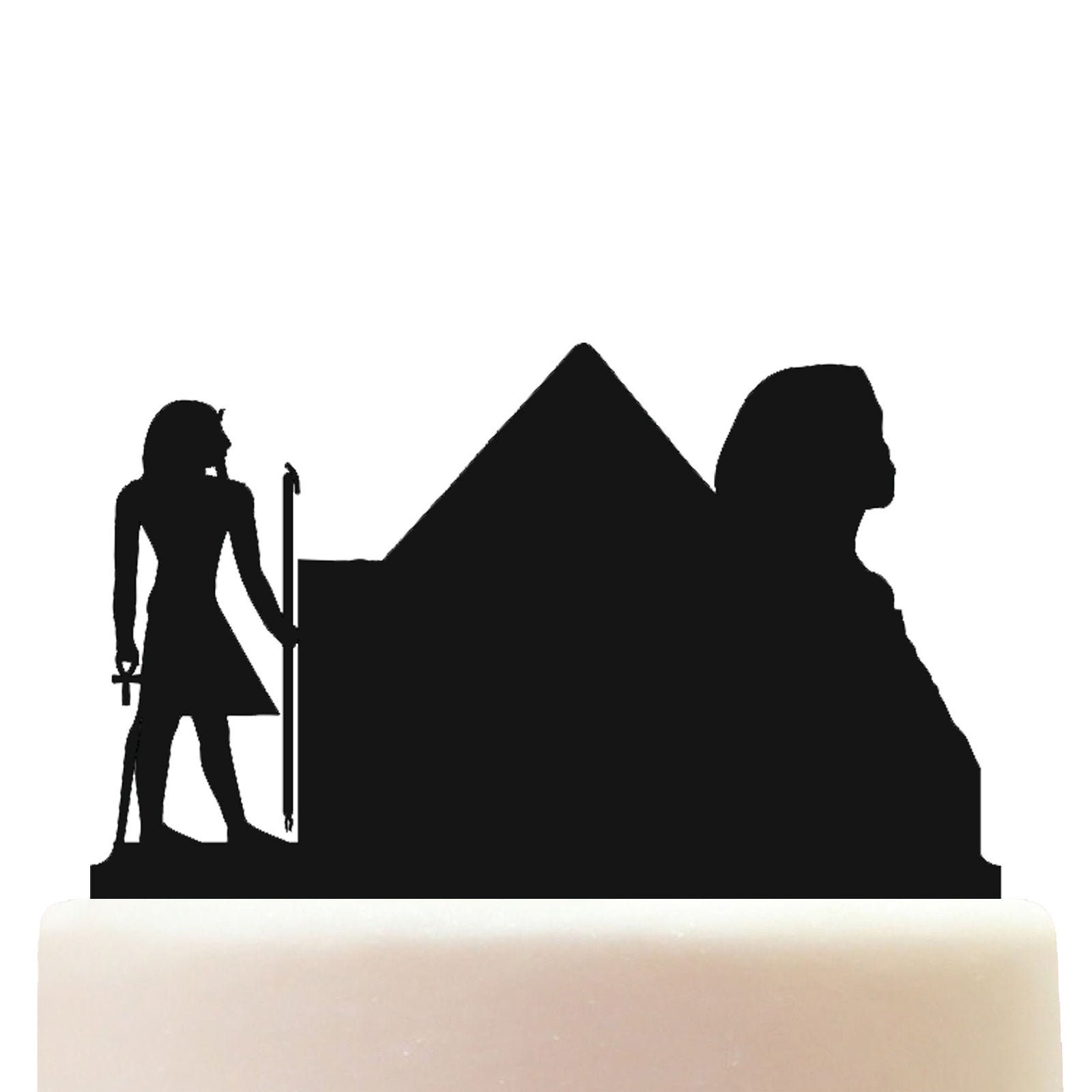 Ancient Egyptian Pyramids & Sphinx Cake Topper Decoration - Etsy