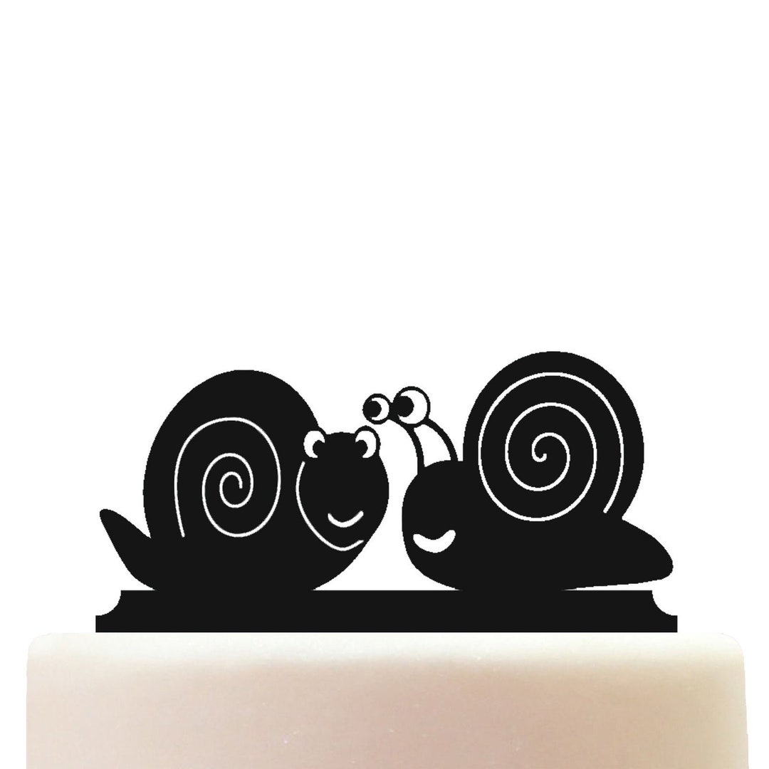 Acrylic Childrens Snails Cake Topper Decoration - Etsy