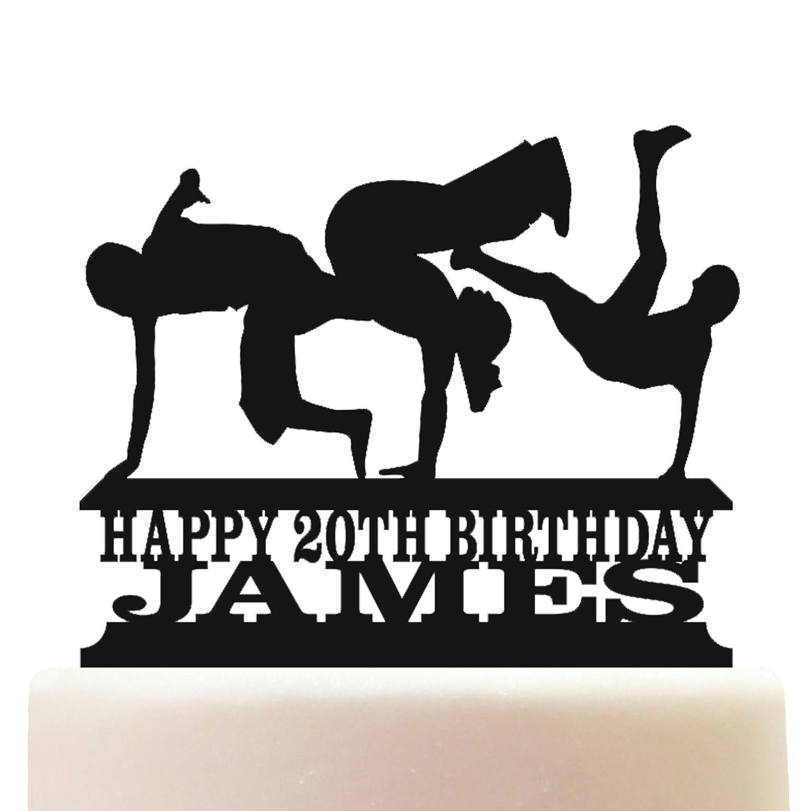 Personalised Acrylic Breakdancing Birthday Cake Topper - Etsy Ireland
